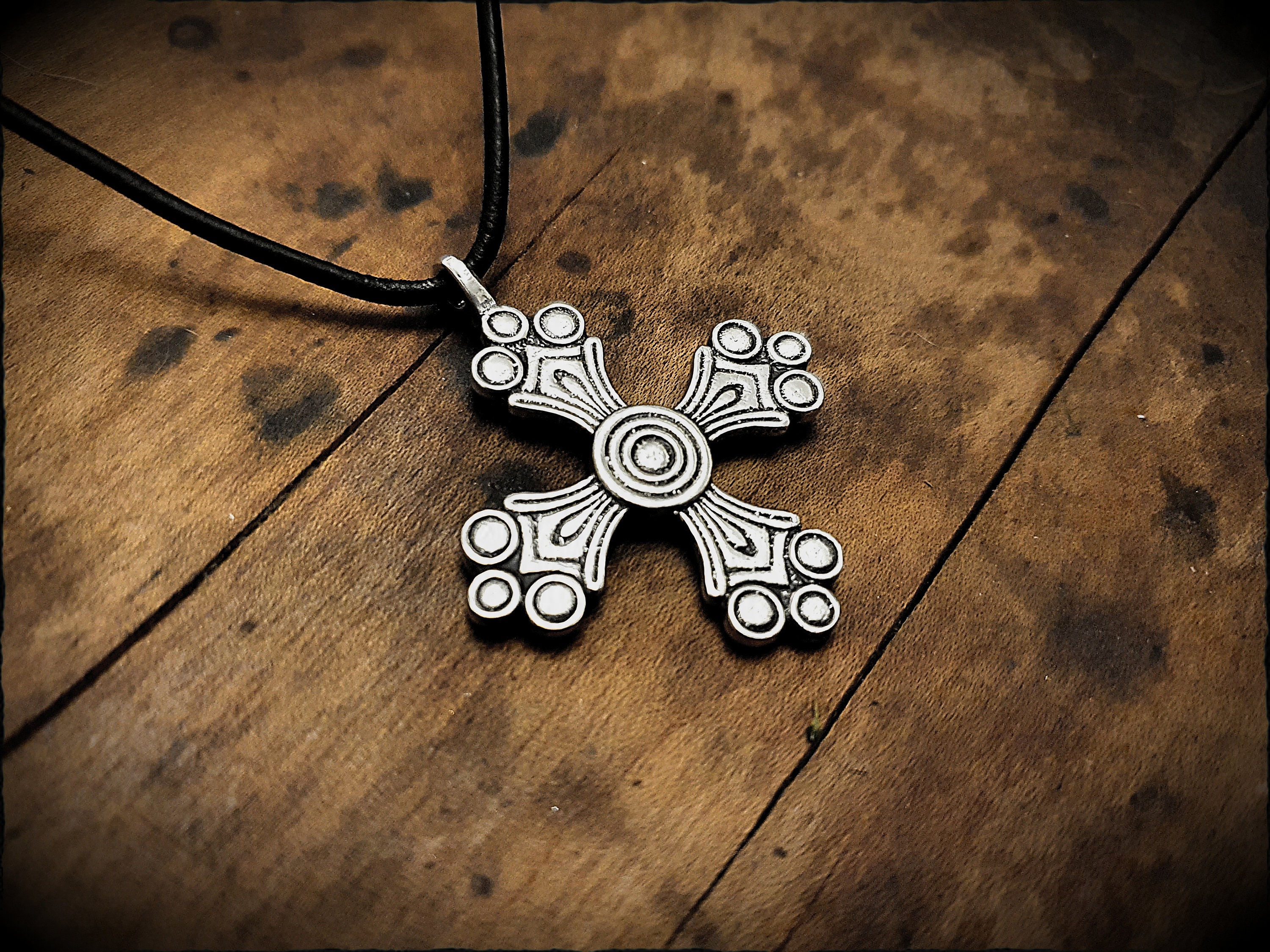 Gotland Pewter Cross Pendant | Etsy