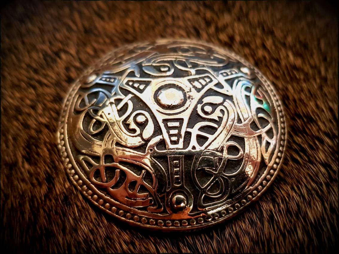Viking Bronze Brooch Pin - Etsy