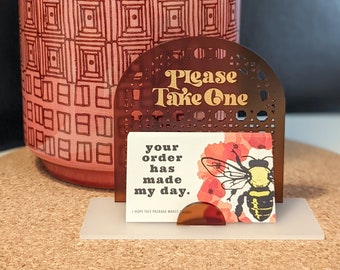 Multiple Vertical MOO Business Card Display / Walnut and - Etsy Canada