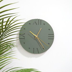 Modern Roman Numerals Acrylic Wall Clock - Etsy