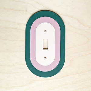 Retro Rounded Corner Triple Light Switch Plate Cover - Etsy