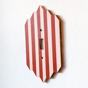 Art Deco 3D Illusion Light Switch Plate Cover - Multiple Options - Etsy