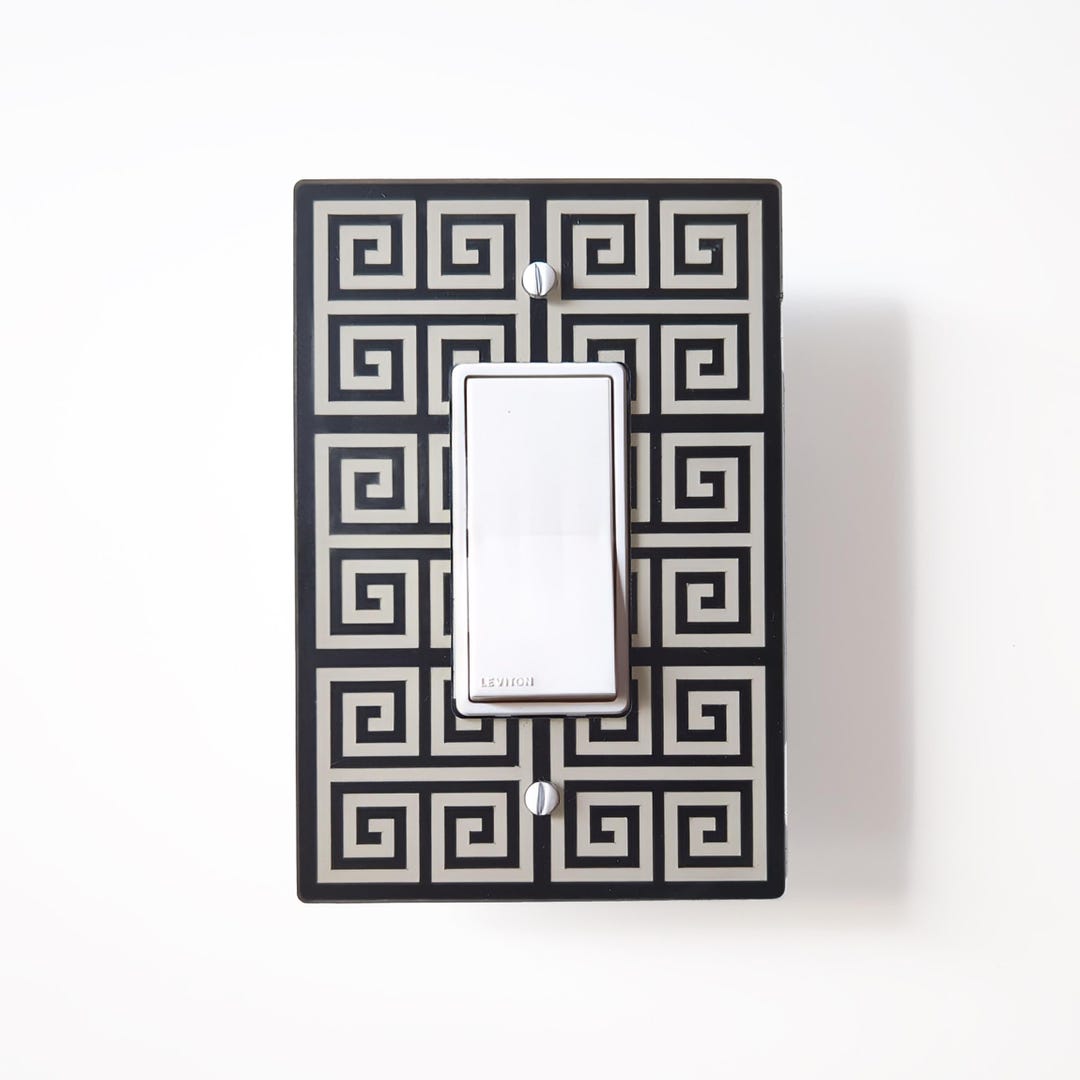 Greek Key Switch Plate and Outlet Covers - Etsy