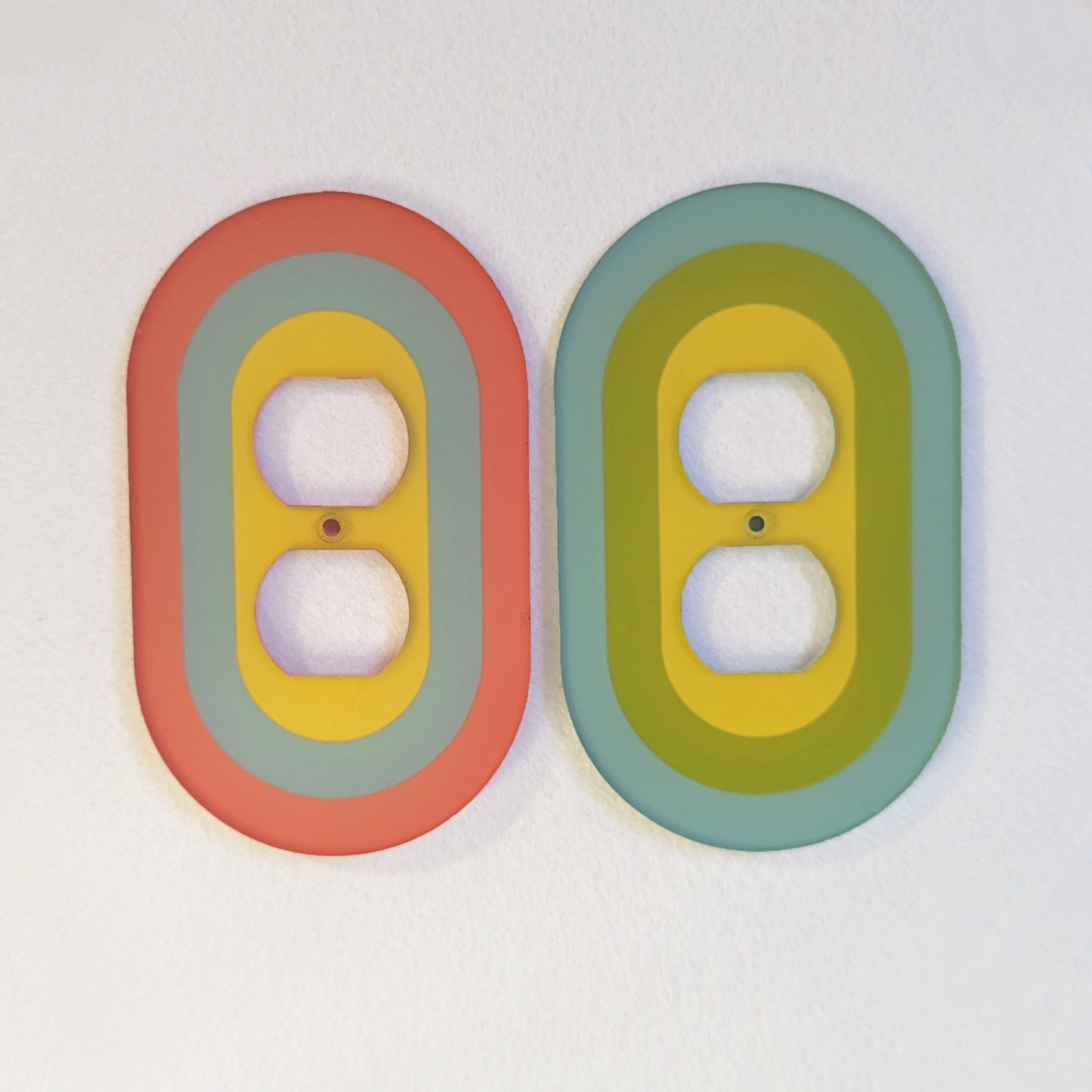 Retro Oval Outlet Cover - Multiple Options - Etsy