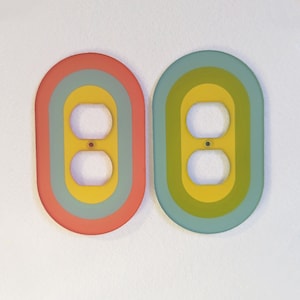 Retro Oval Outlet Cover - Multiple Options - Etsy