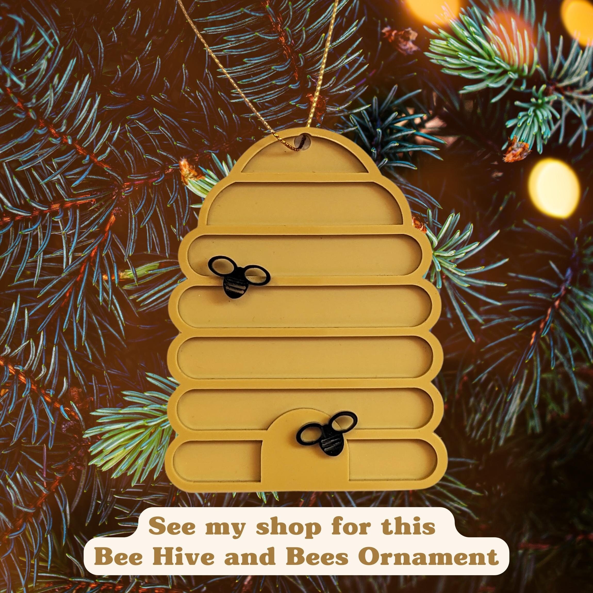 Bee Merry Bee Hive Ornament - Etsy