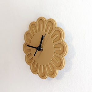 Mini Flower Acrylic Wall Clock - Melon Pink - Etsy