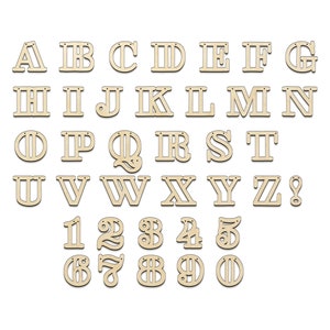 Serif Font Alphabet and Numbers SVG - Ready to Cut - Etsy
