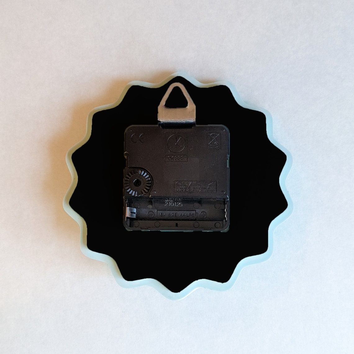 Mini Fluted Geometric Acrylic Wall Clock | Etsy