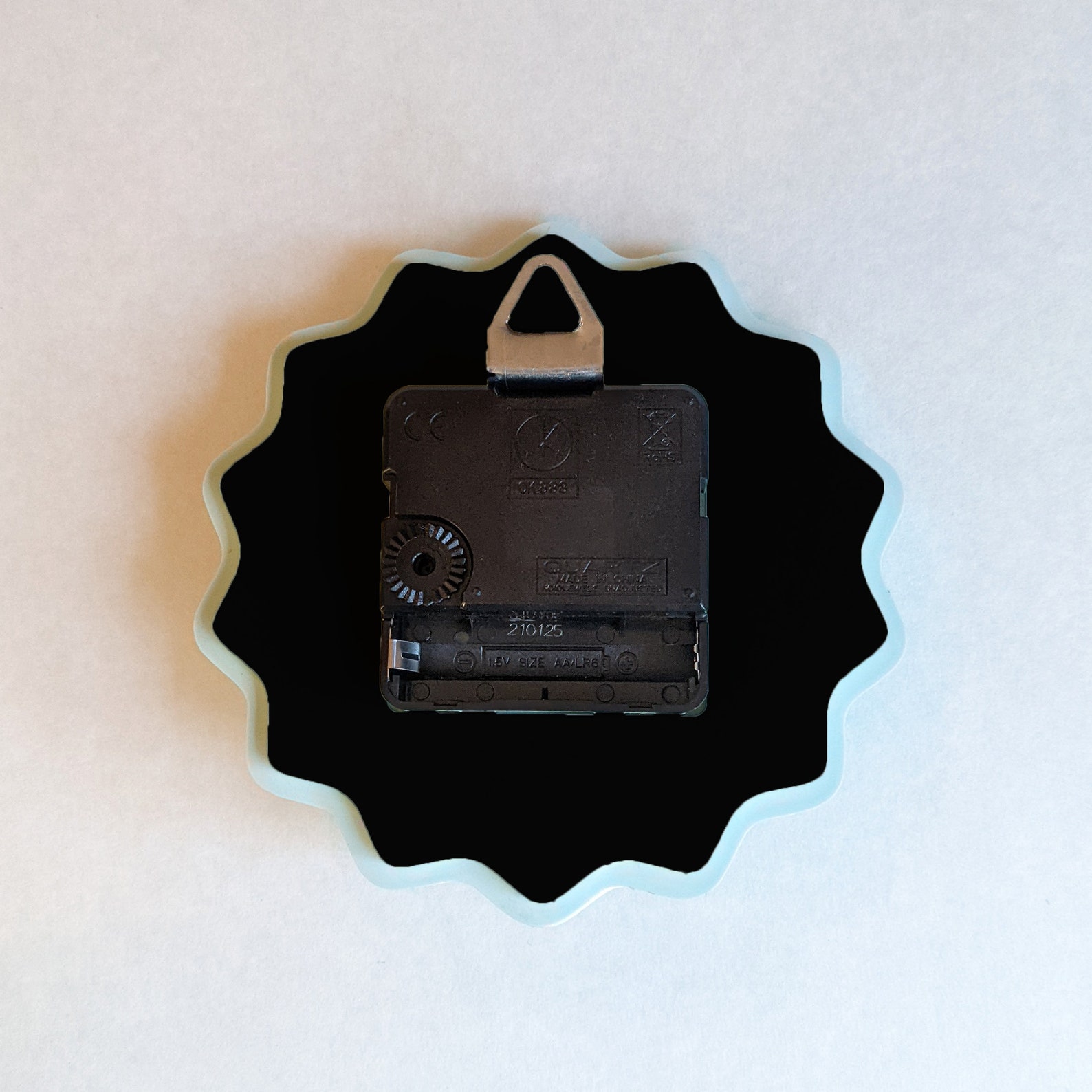 Mini Fluted Geometric Acrylic Wall Clock | Etsy