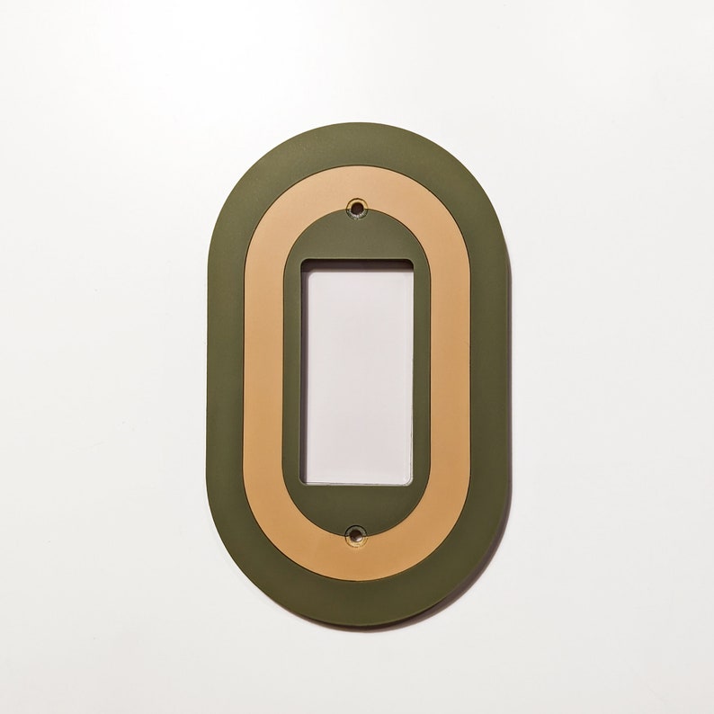 Retro Rounded Corner Light Double Switch Plate Cover - Etsy