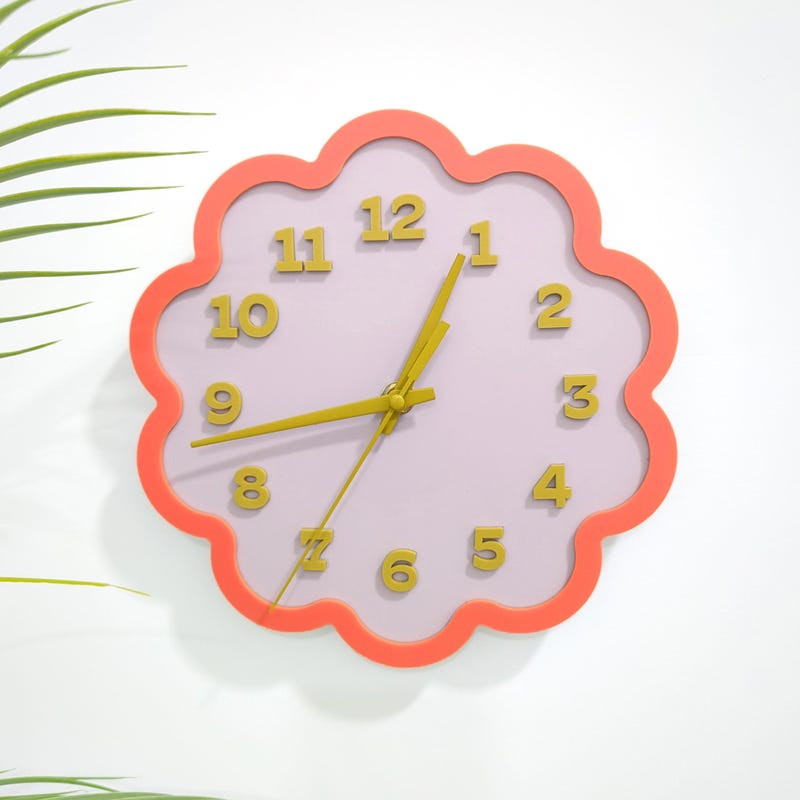 Scalloped Clock - Etsy UK