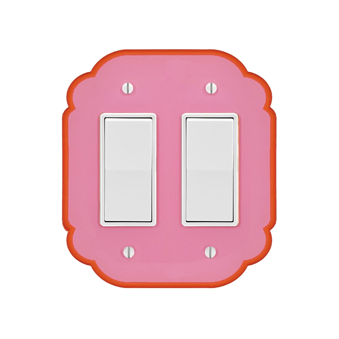 Modern Victorian Double Light Switch Plate Cover - Multiple Options - Etsy