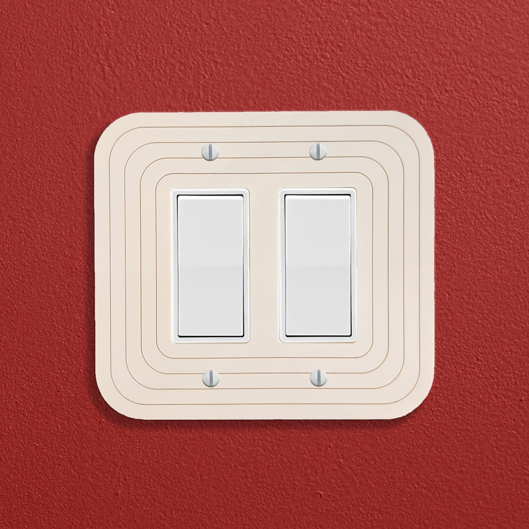 Minimalist Oval Double Light Switch Plate Cover Multiple - Etsy