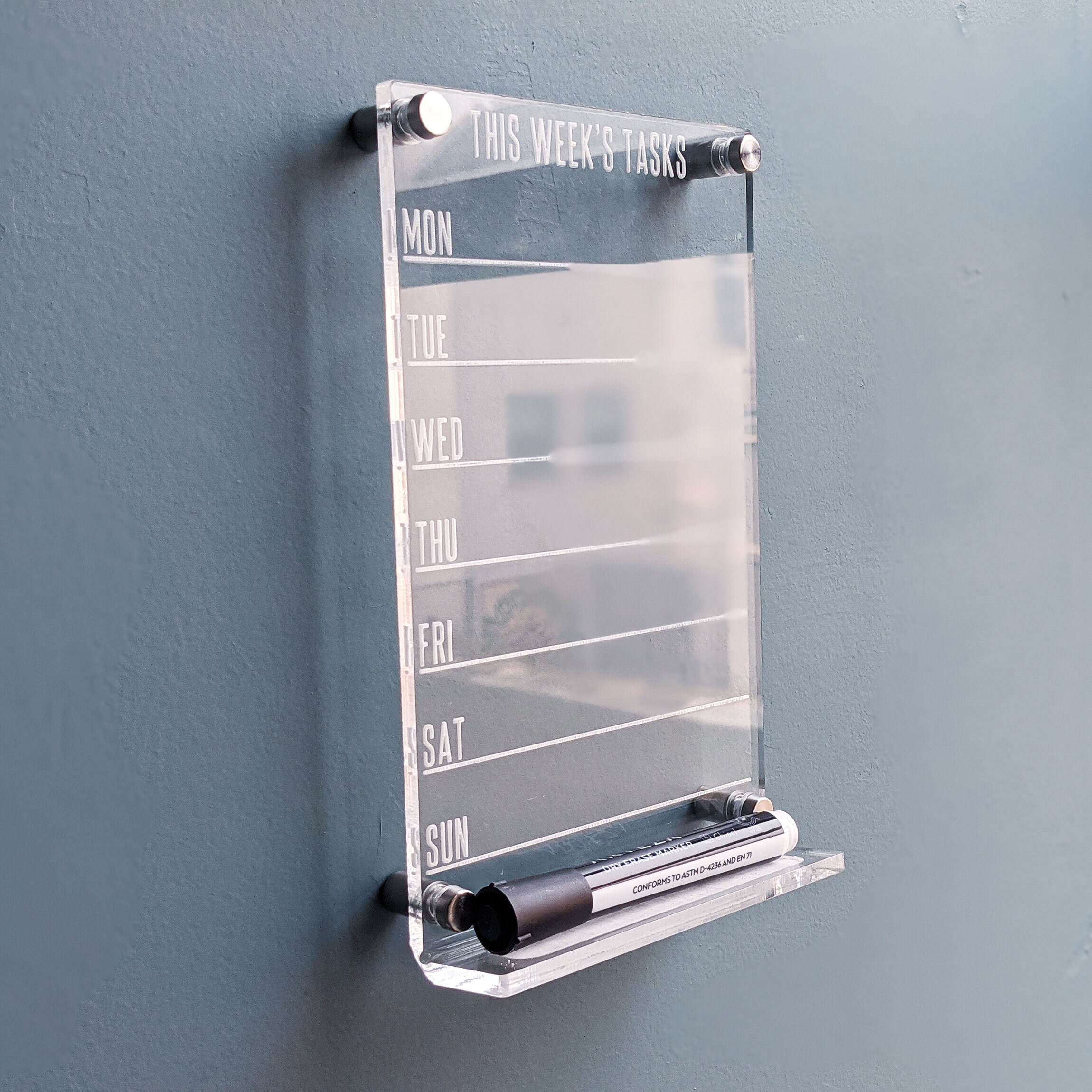 This Week's Tasks Clear Acrylic Dry Erase Board - Etsy