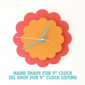 Layered Flower Acrylic Wall Clock - Small - Etsy