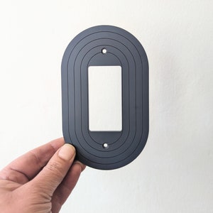 Minimalist Oval Outlet Plate Cover - Multiple Options - Etsy