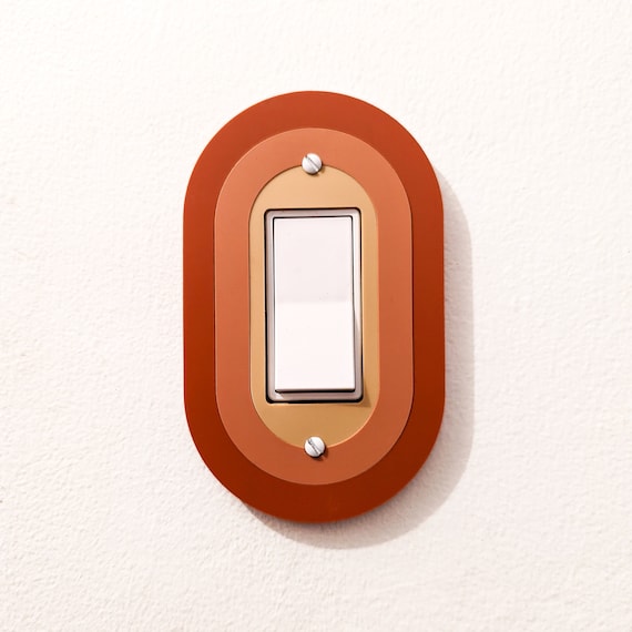 Retro Oval Light Switch Plate Cover Multiple Options - Etsy
