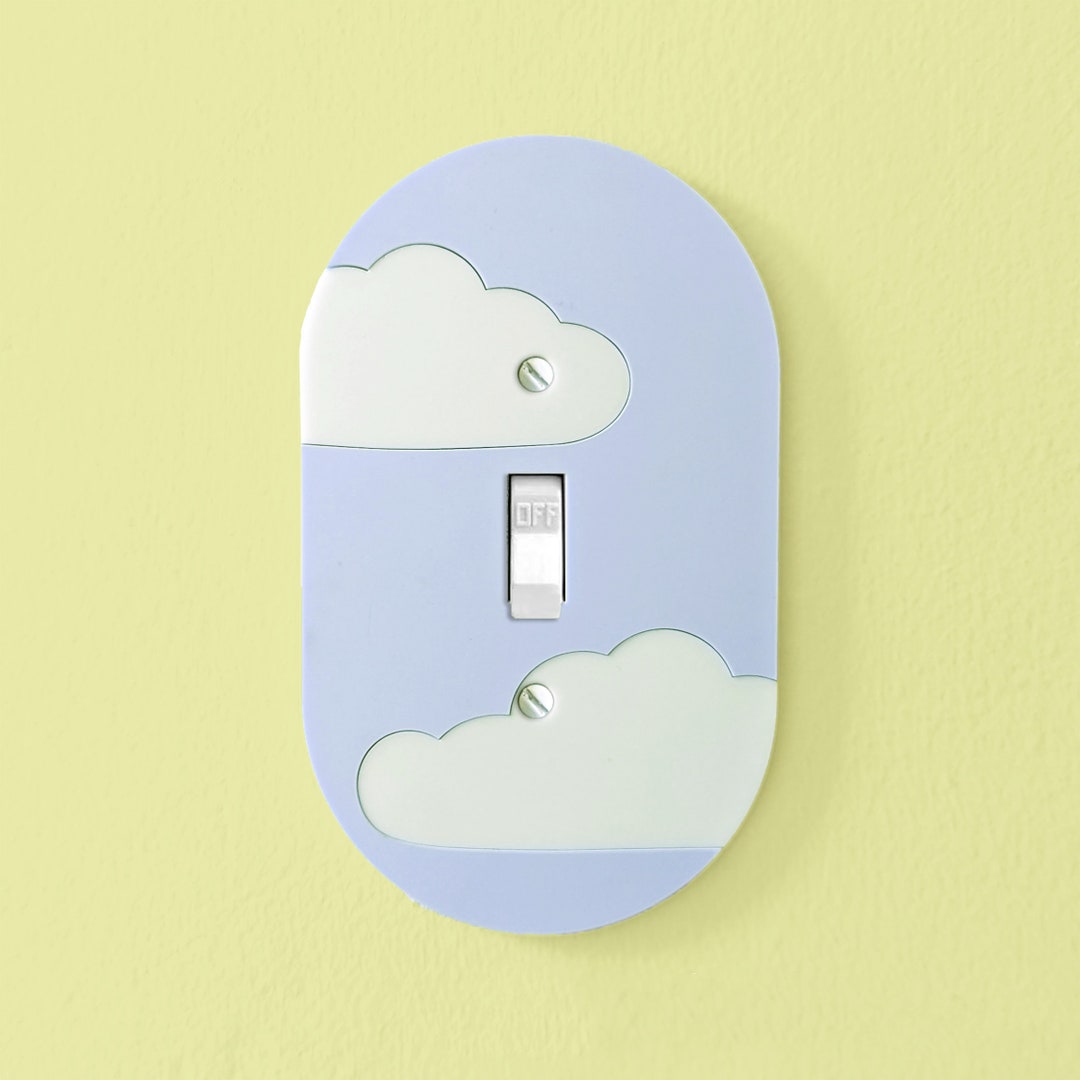 Sky of Clouds Oval Light Switch Plate Cover - Multiple Options - Etsy