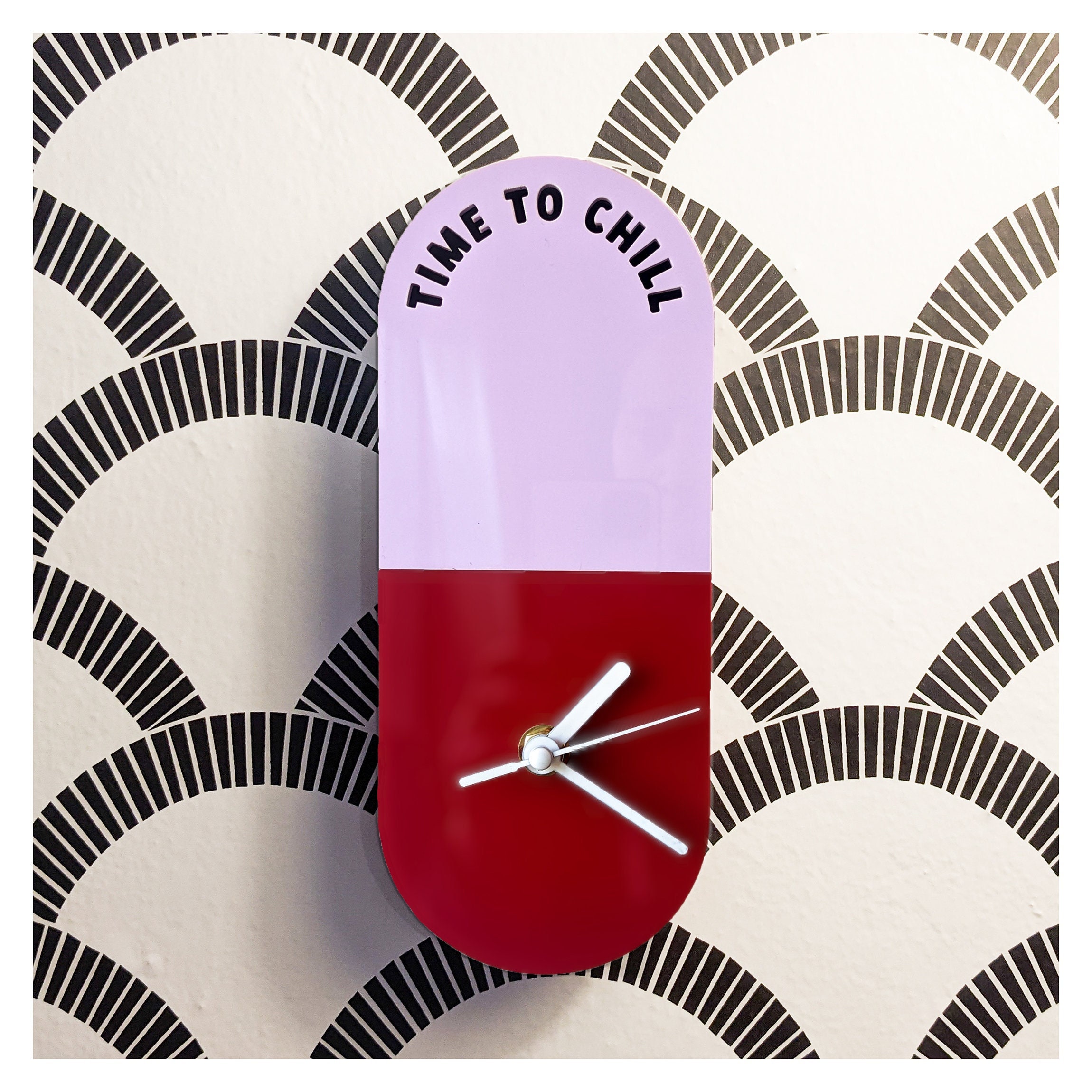 Clocks Time to chill wall clock Home Décor etna.com.pe