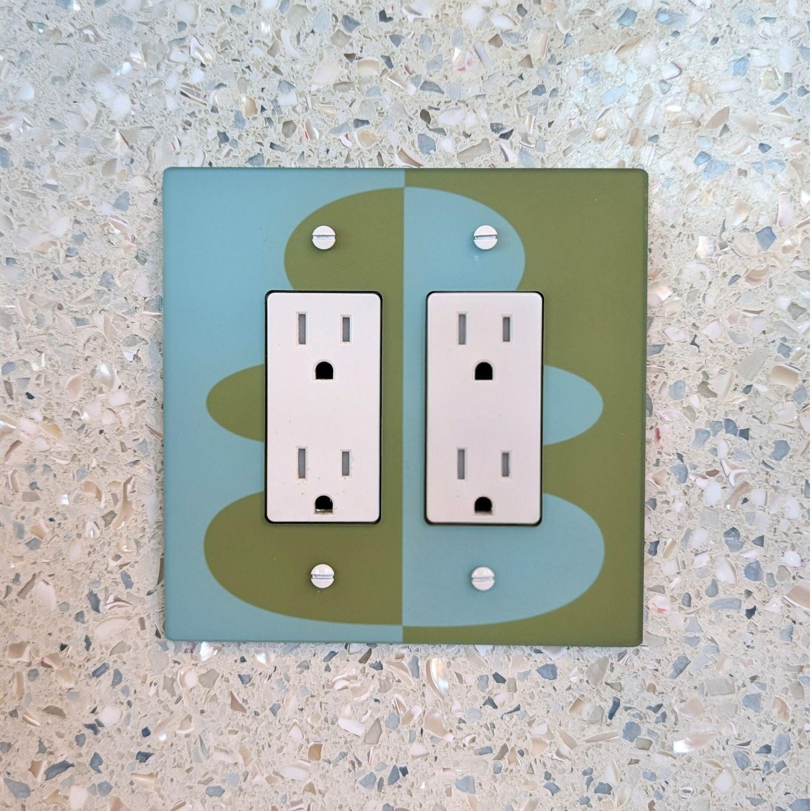 Retro Sculptural Form Switch Plate and Outlet Covers - Multiple Colors ...