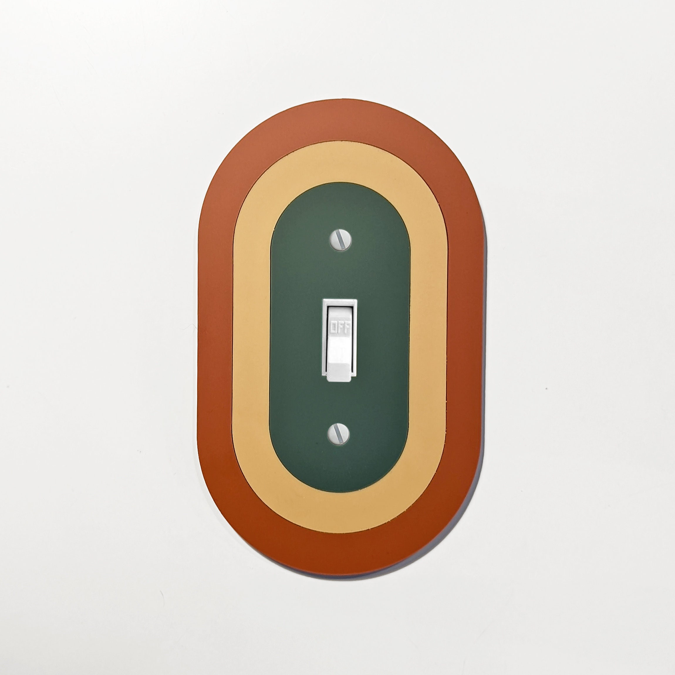 Retro Rounded Corner Light Double Switch Plate Cover - Etsy