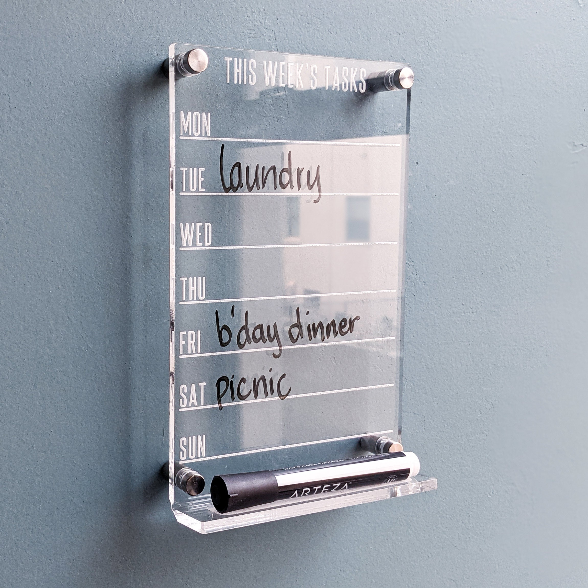 This Week's Tasks Clear Acrylic Dry Erase Board - Etsy