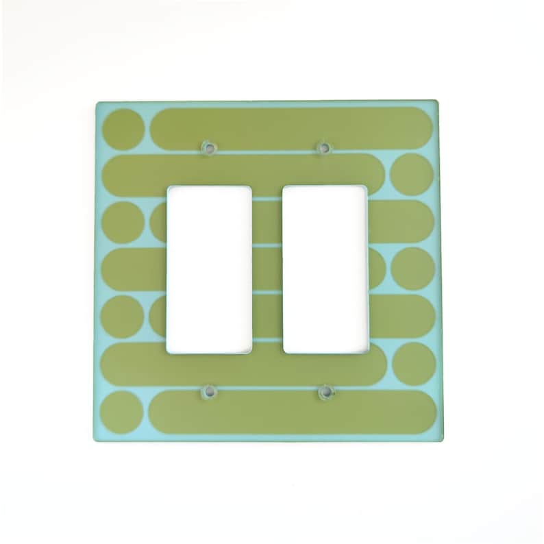 Pop of Color Double Switch Plate and Covers - Matte - Etsy