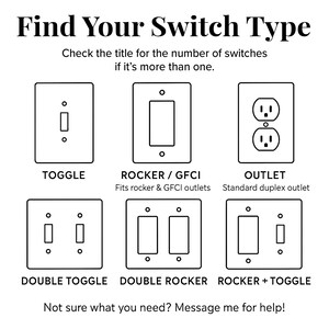 Rounded Wiggles Triple Light Switch Plate Cover - Multiple Options - Etsy