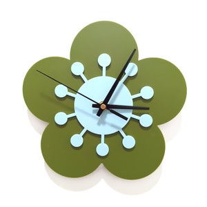 Flower Wall Clock - Etsy