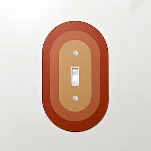 Retro Oval Light Switch Plate Cover - Multiple Options - Etsy