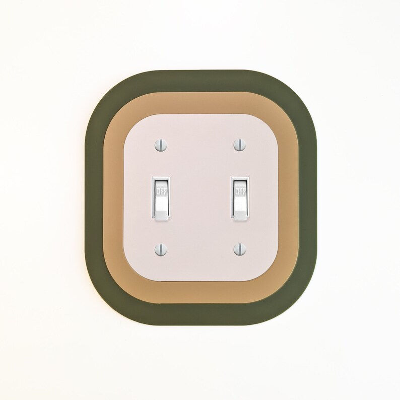 Retro Style Double Light Switch Plate Cover - Etsy