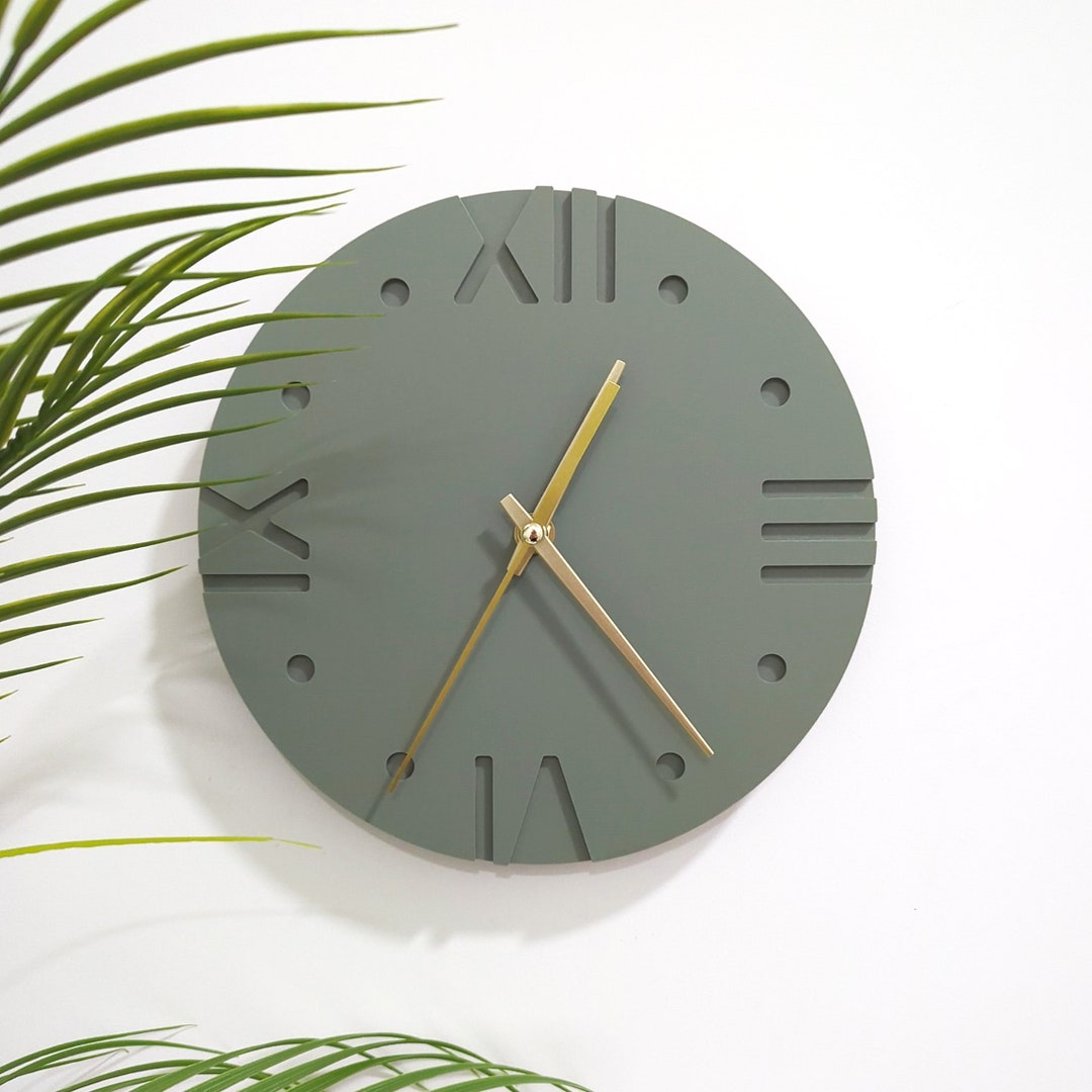 Modern Roman Numerals Acrylic Wall Clock - Etsy