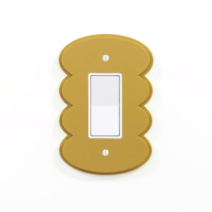 Rounded Wiggles Layered Light Switch Plate Cover - Multiple Options - Etsy