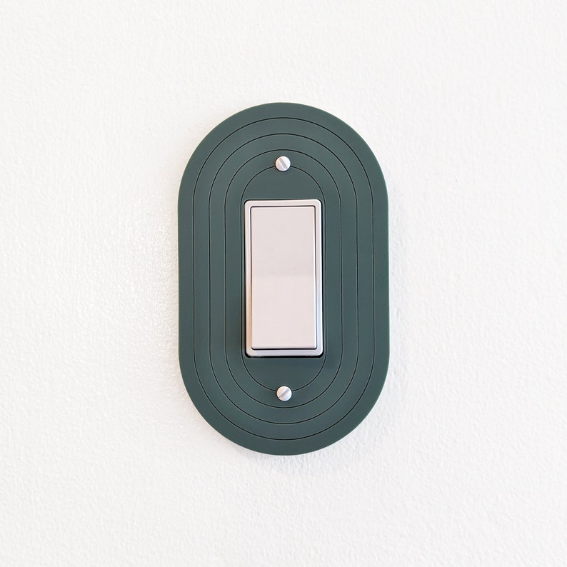 Minimalist Oval Light Switch Plate Cover Multiple Options - Etsy