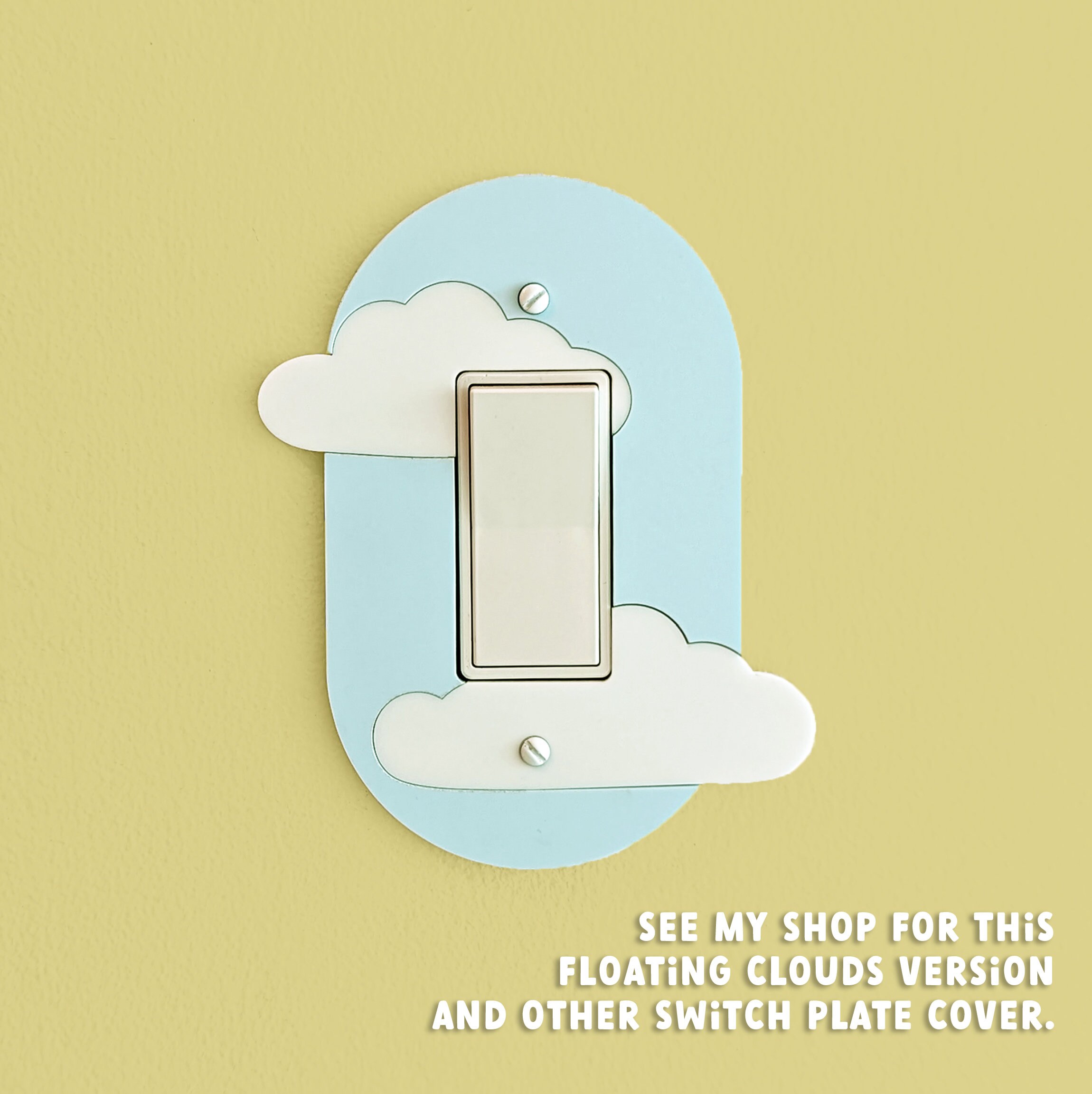 Sky of Clouds Oval Light Switch Plate Cover Multiple Options - Etsy