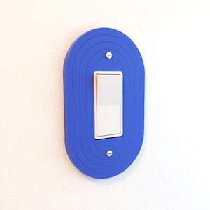 Minimalist Oval Double Light Switch Plate Cover - Multiple Options - Etsy