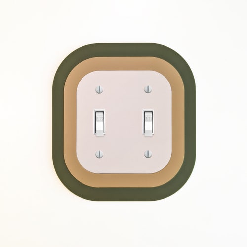 Retro Style Double Light Switch Plate Cover - Etsy