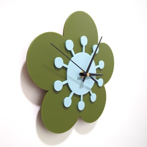 Flower Wall Clock - Etsy