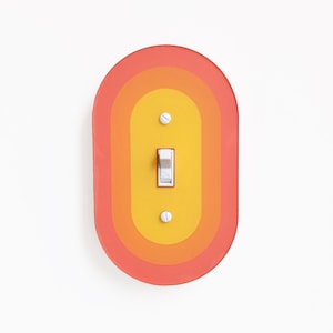 Retro Oval Light Switch Plate Cover - Multiple Options - Etsy