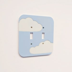 Sky of Clouds Double Light Switch Plate Cover - Multiple Options - Etsy