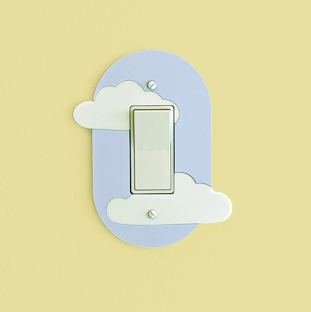Floating Clouds Light Switch Plate and Outlet Covers - Multiple Options ...