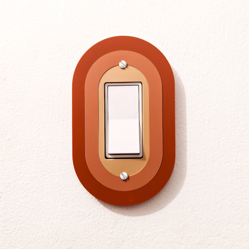 Retro Rounded Corner Triple Light Switch Plate Cover - Etsy