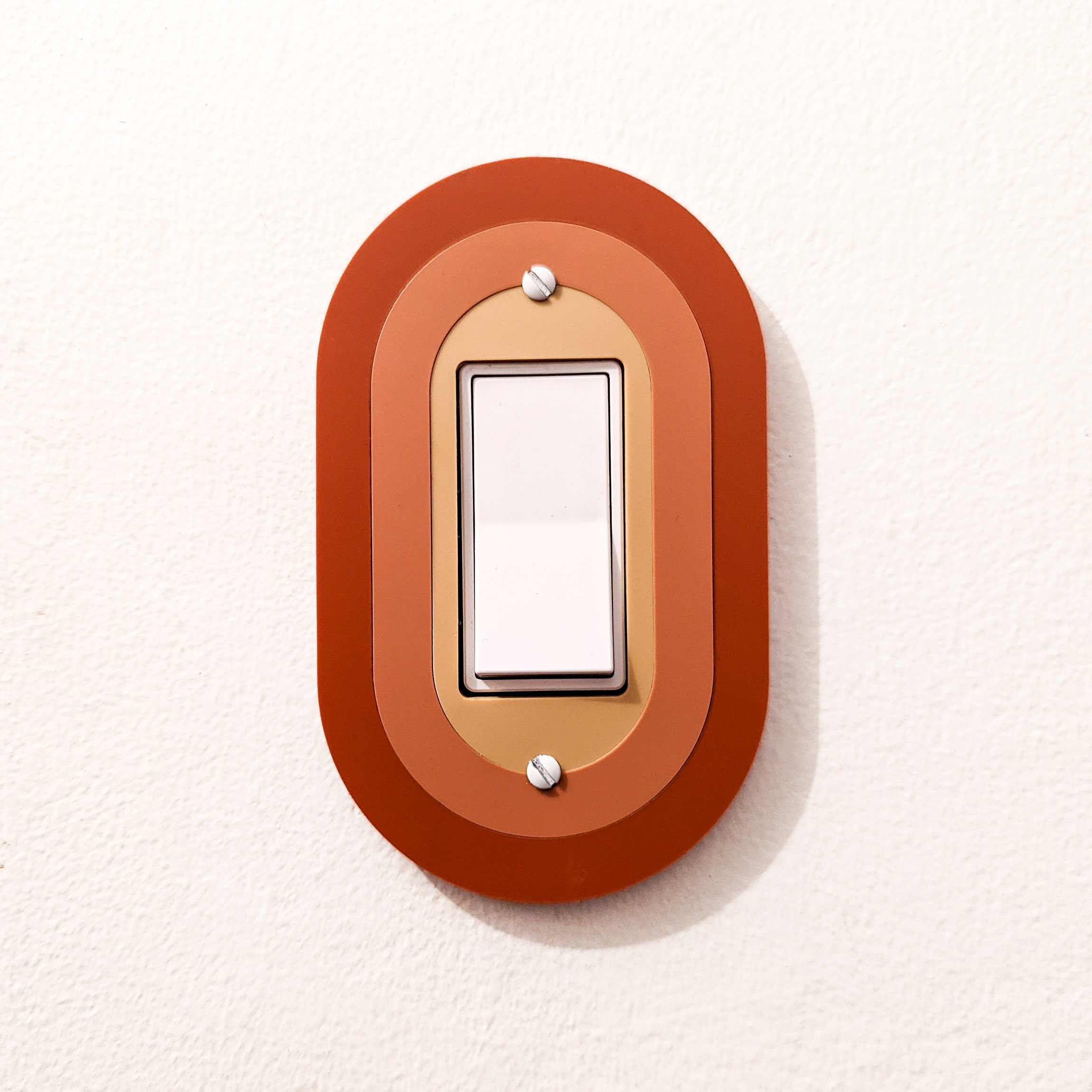 Retro Rounded Corner Triple Light Switch Plate Cover - Etsy
