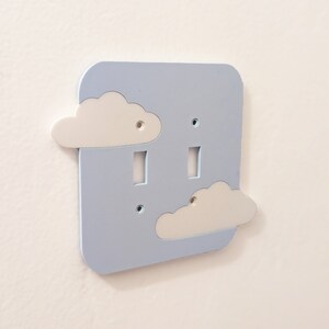 Floating Clouds Double Light Switch Plate Cover - Multiple Options - Etsy