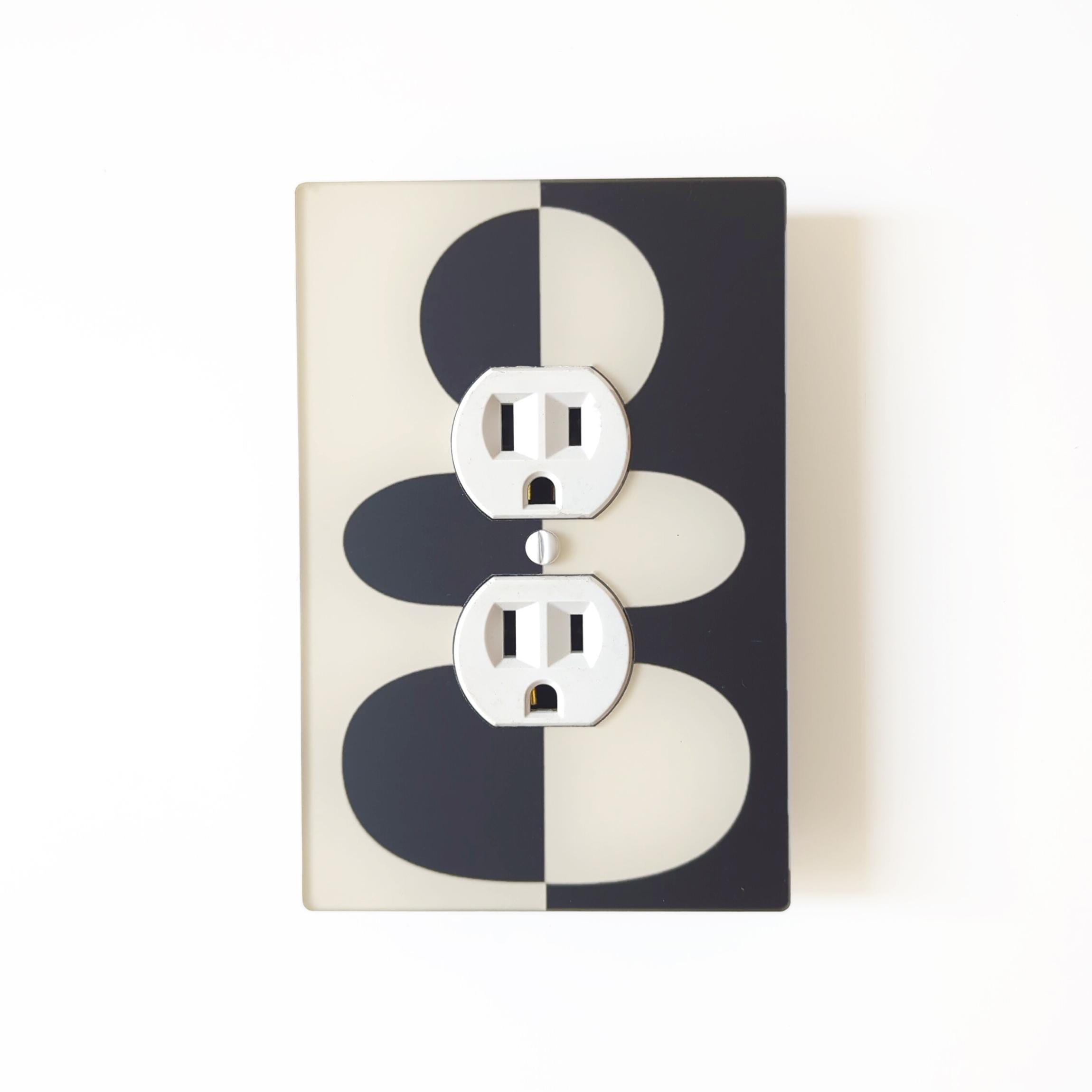 Retro Sculptural Form Switch Plate and Outlet Covers - Multiple Colors ...