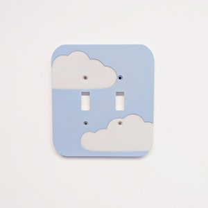 Sky of Clouds Double Light Switch Plate Cover - Multiple Options - Etsy