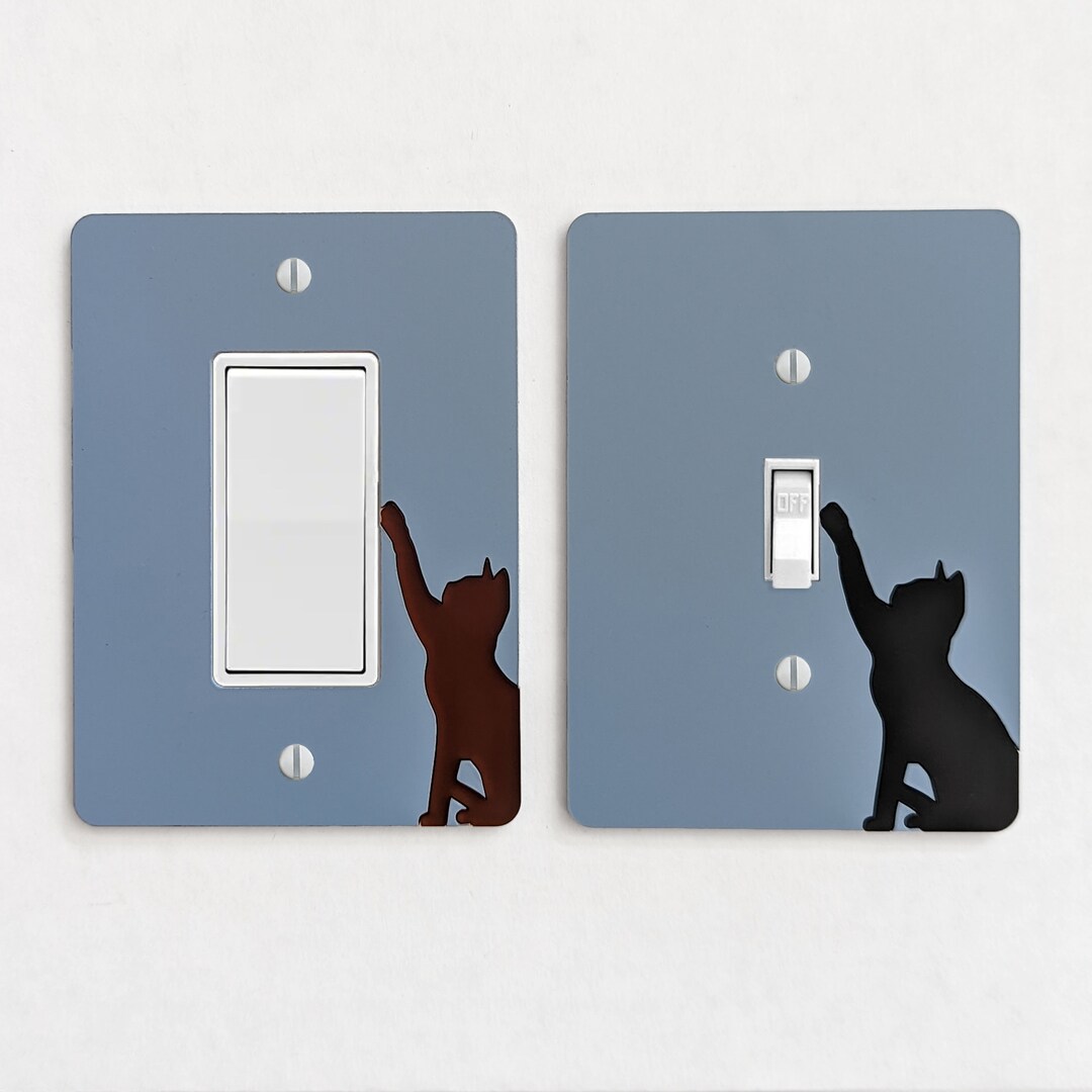 Playful Cat Switch Light Plate Cover - Multiple Options - Etsy