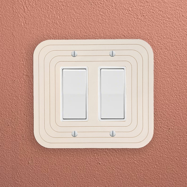 Minimalist Oval Double Light Switch Plate Cover Multiple - Etsy