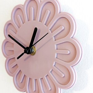 Mini Flower Acrylic Wall Clock - Etsy
